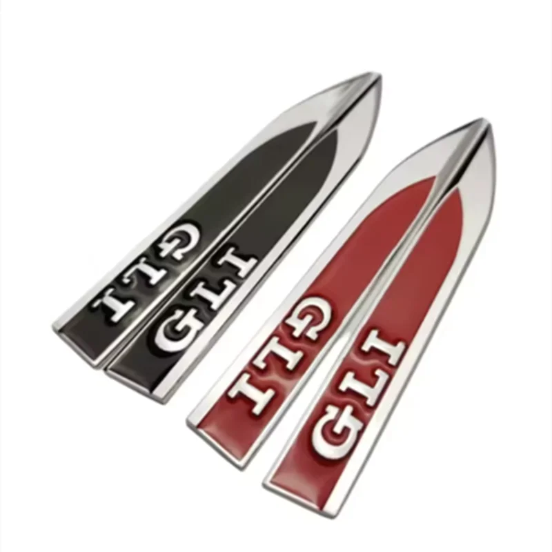 1Pairs 3D Metal Car GLI Logo Letters Front Side Fender Badge Emblem ...