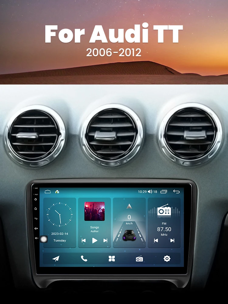 AI-Voice-Wireless-Carplay-Android-12-Car-Autoradio-Multimedia-For-AUDI ...