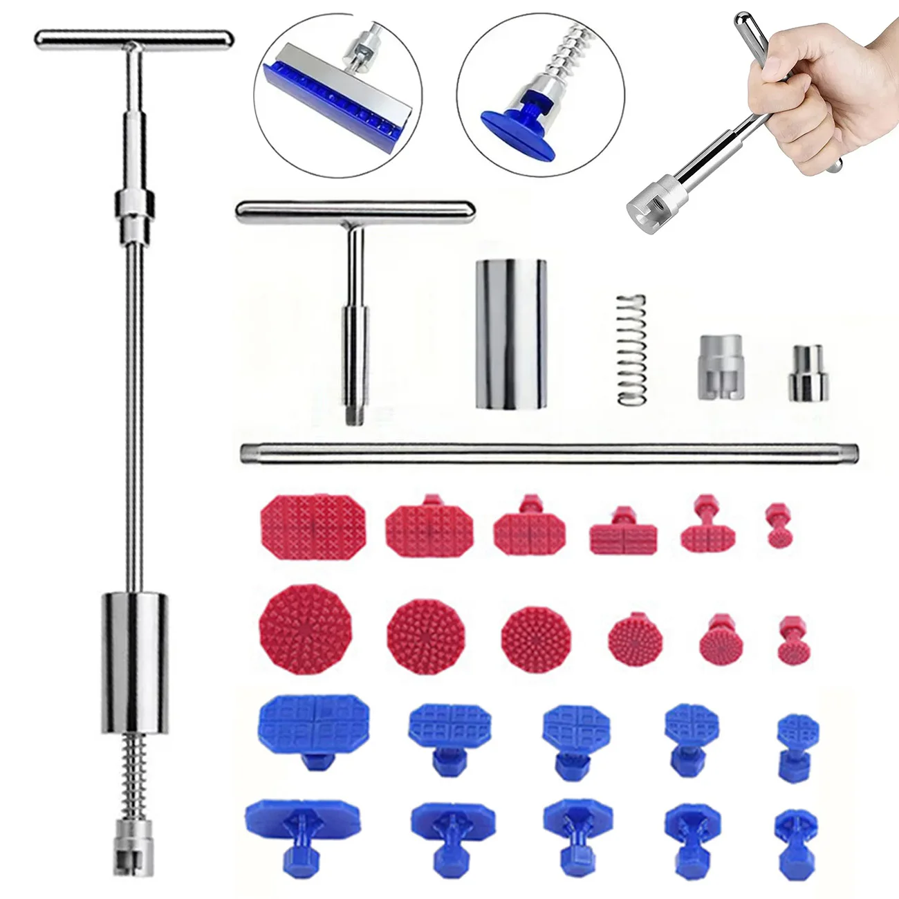 Paintless Auto Dent Remover Repair Tools Slide Hammer T-bar Dent Puller ...