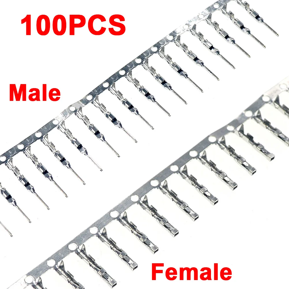 100PCS-Dupont-Connector-2-54mm-Jumper-Wire-Cable-Pin-Connector-Terminal ...