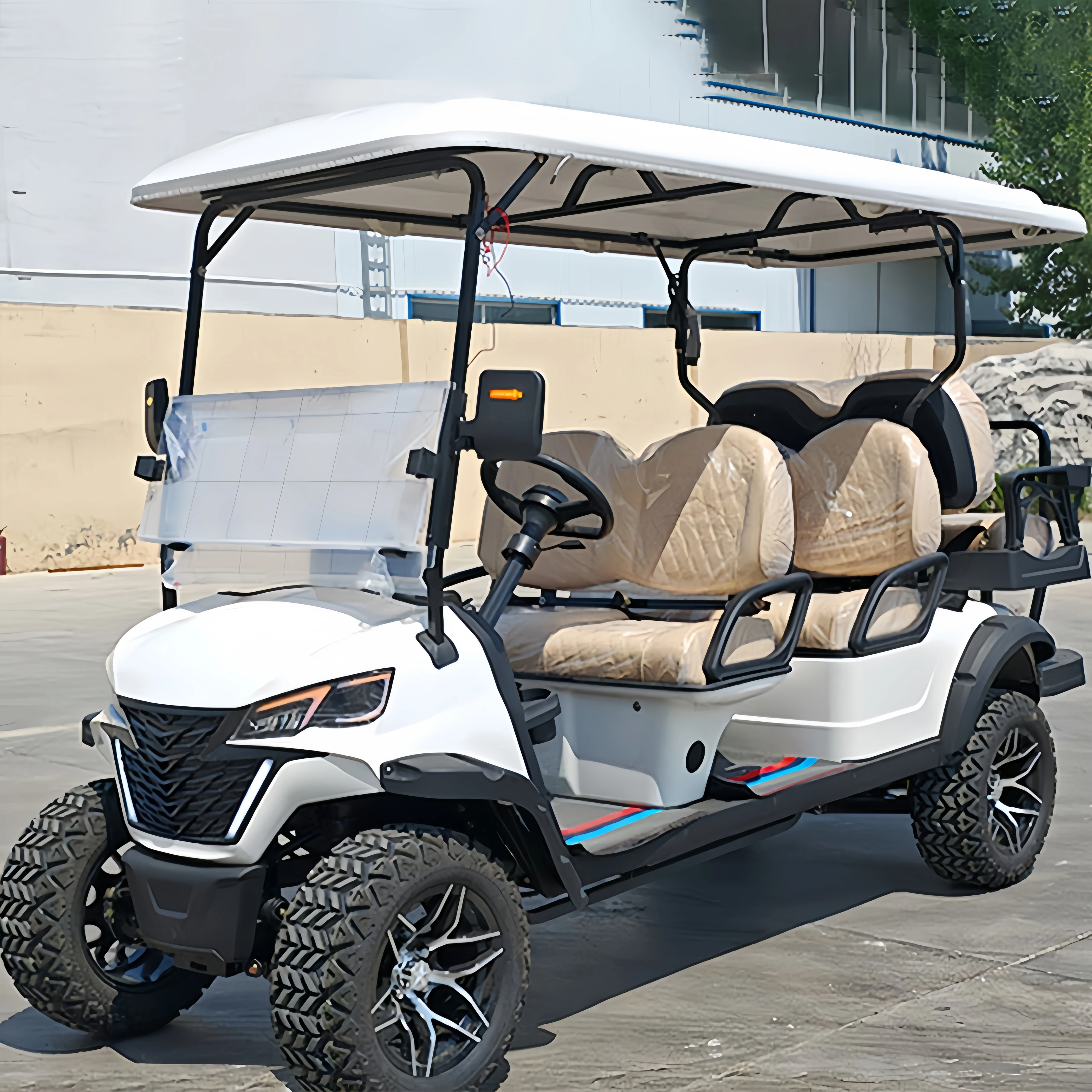 Hot selling 48V lithium battery electric golf cart, rugged terrain off ...