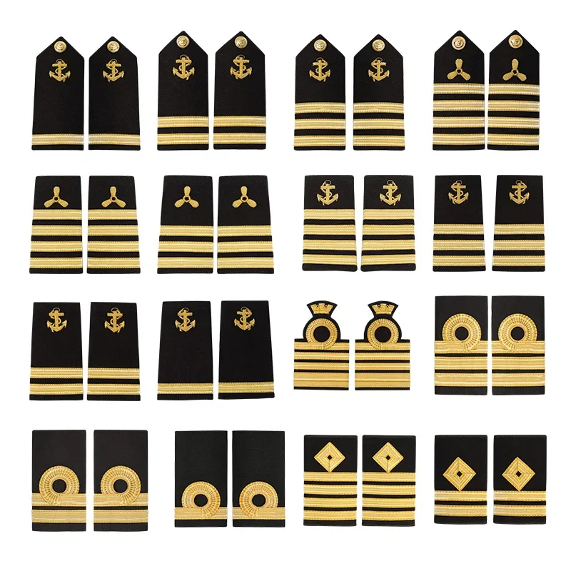 Sailor-Skipper-Captain-Epaulets-Chief-Engineer-Epaulette-Shoulder-Mark ...