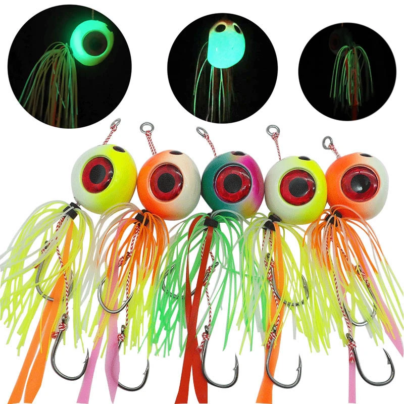 Jigging Lead Jig Bait Glow Jig Sliding Bait 60g 80g 100g 120g 150g 200g ...