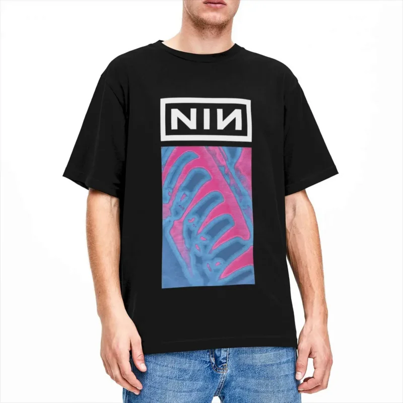 Rock-Band-Nine-Inch-Nails-NIN-T-Shirt-Merch-Men-Women-s-Cotton-Funny ...