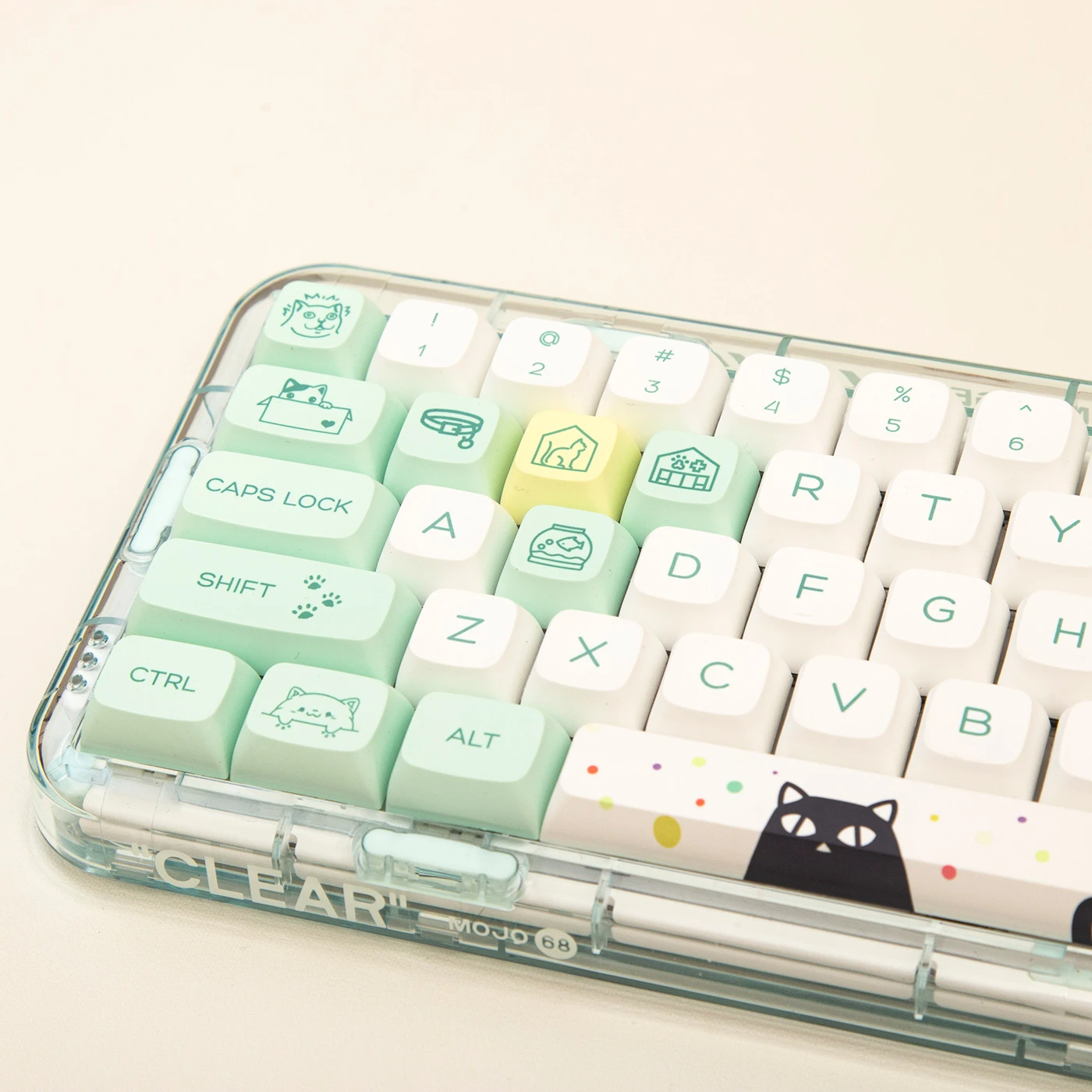 Mechanical Keyboard Cat Keycap | Keycaps Keyboard Cute | Kitty Spacebar ...