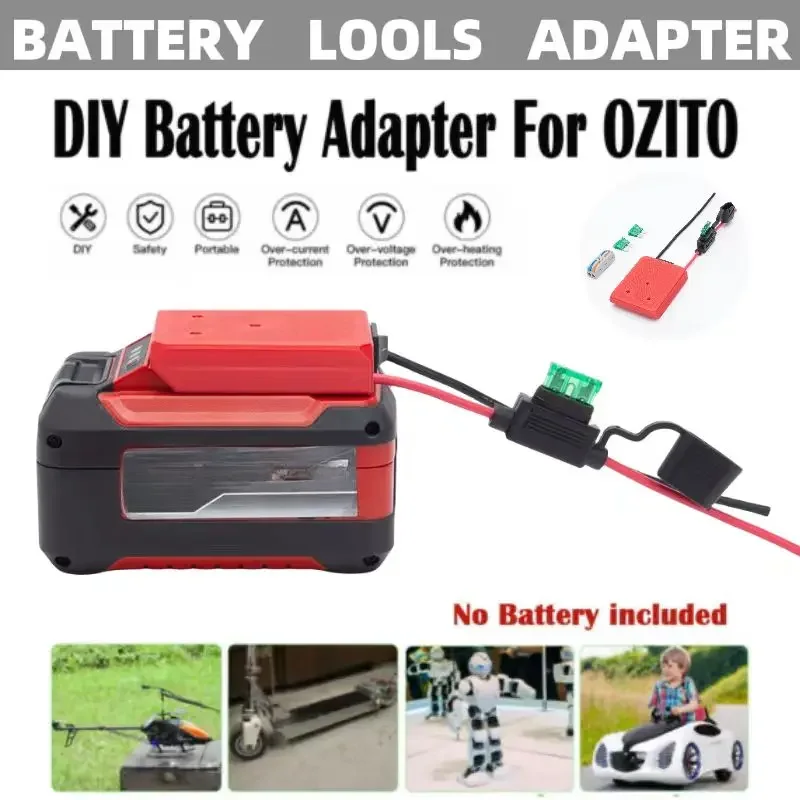 Power-Wheels-Adaptor-for-Einhell-Ozito-18V-Li-ion-Battery-Power-Mount ...