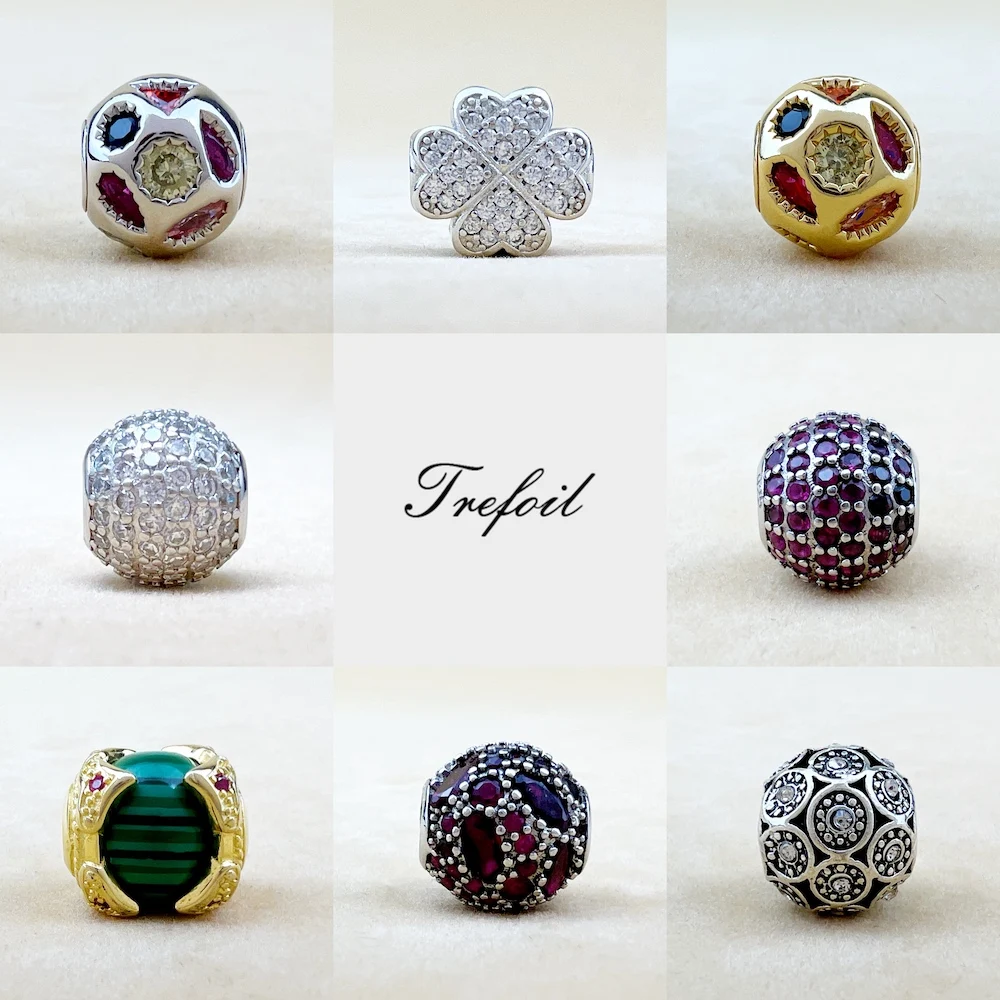 Beads-Colorful-Stones-High-Quality-Zirconia-925-Sterling-Silver-Golden ...