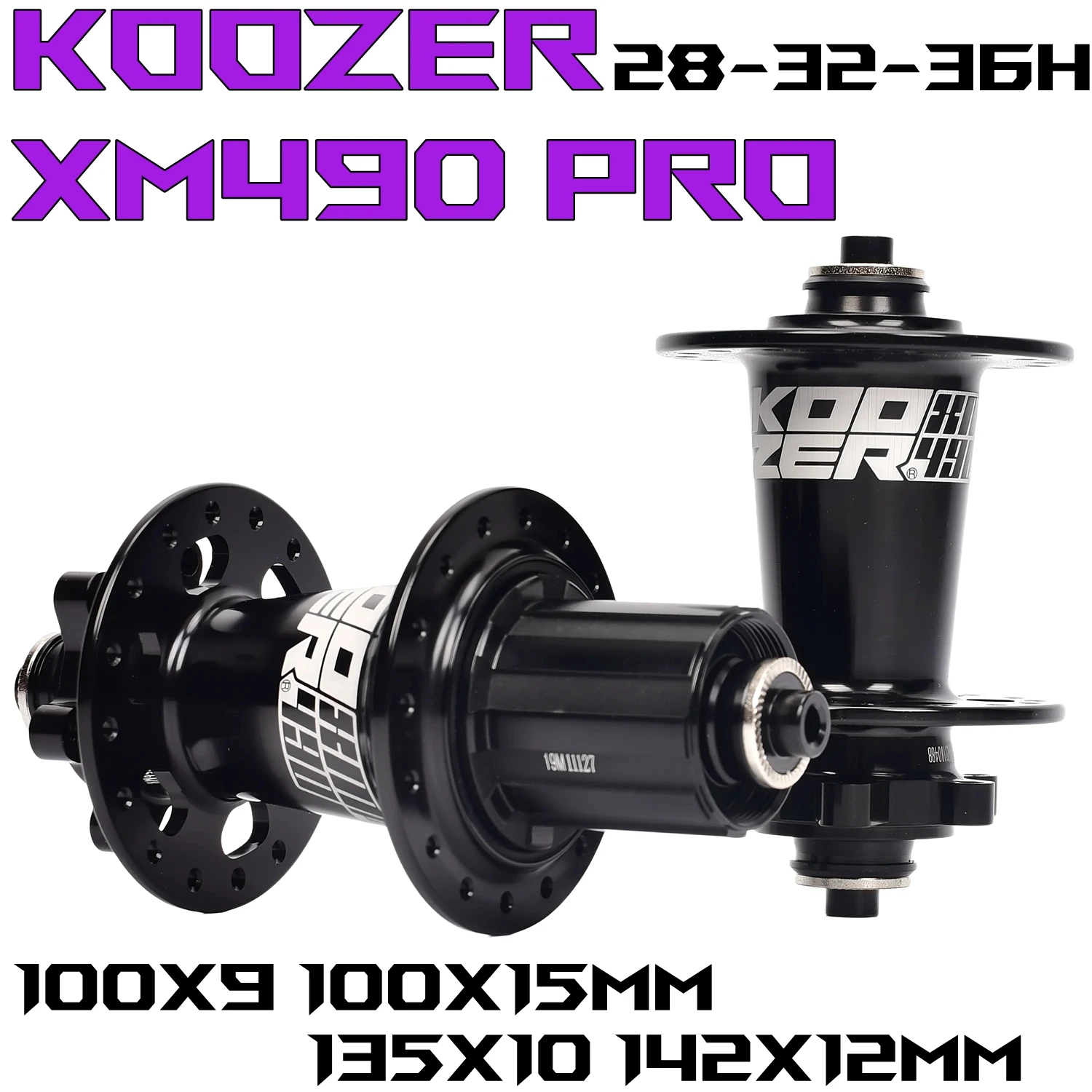 Koozer XM490Pro MTB Hub 28 36 32H Disc Brake Bicycle Hub Front or Rear ...
