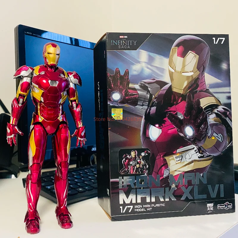 1/7 Fondjoy Iron Man Mk46 Model Kit With Light Ironman Mk43 Mark 42 ...