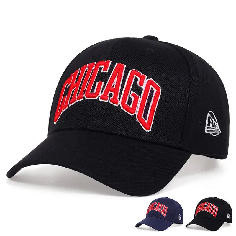 CHICAGO-Letter-Embroidery-Baseball-Caps-Spring-and-Autumn-Outdoor ...