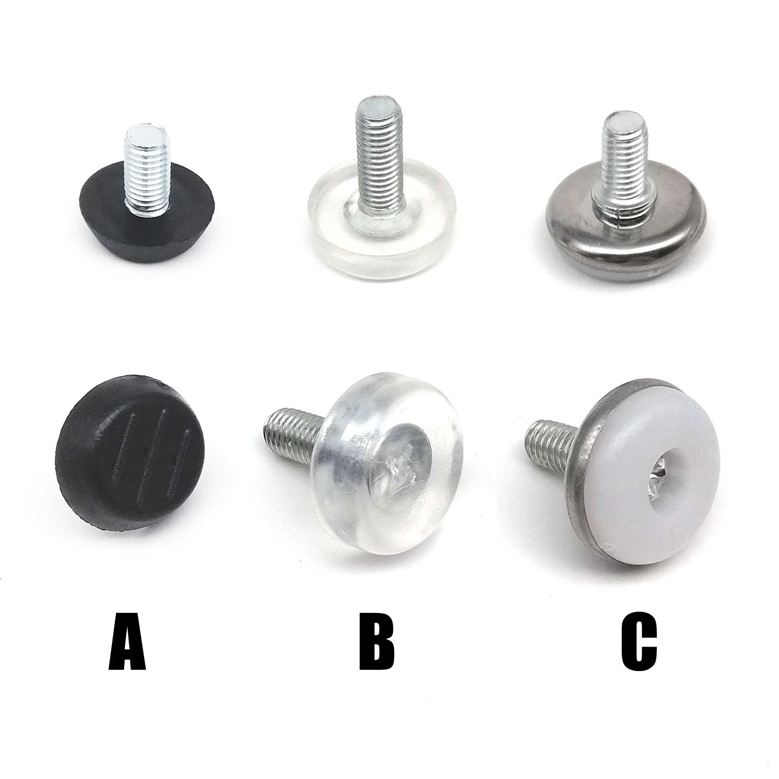 4pcs Black Clear Transparent Iron Plastic Furniture Table Chair Sofa ...