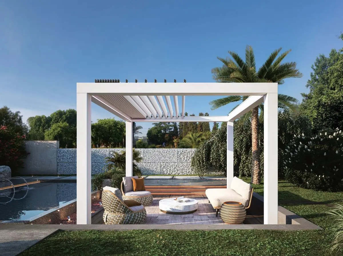 Modern Automatic Patio Gazebo Outdoor Water Proof Arches Bioclimatic ...