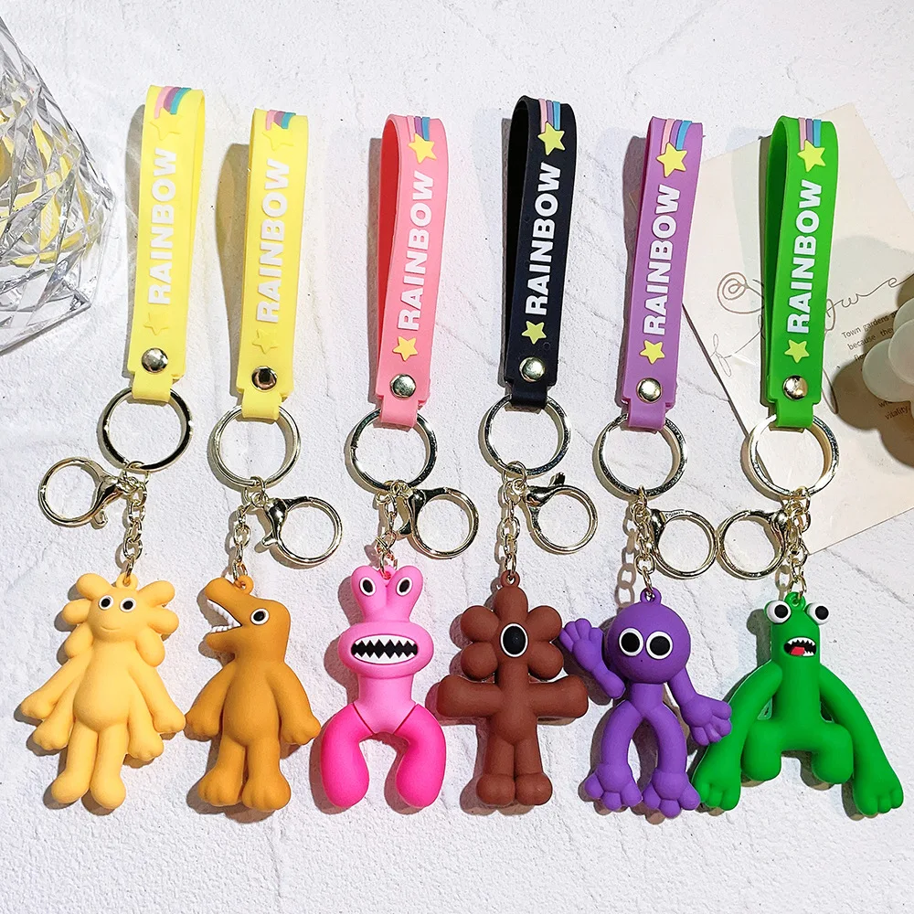 Rainbow-Friends-Keychain-Anime-Game-Cute-Doll-Figure-Keyring-Backpack ...