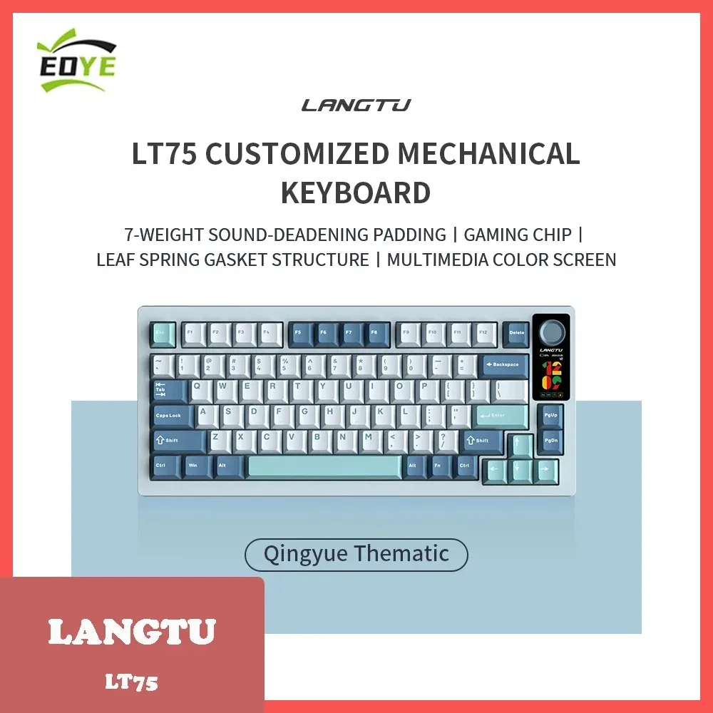 LANGTU-LT75-Custom-Wireless-Mechanical-Keyboard-Full-Key-Hot-Plug-Dial ...