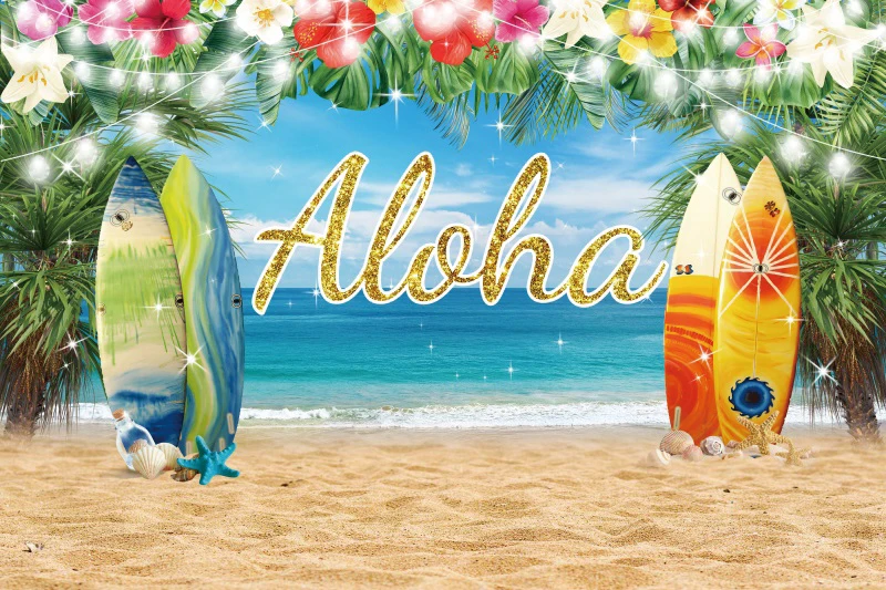 Luau Beach Background
