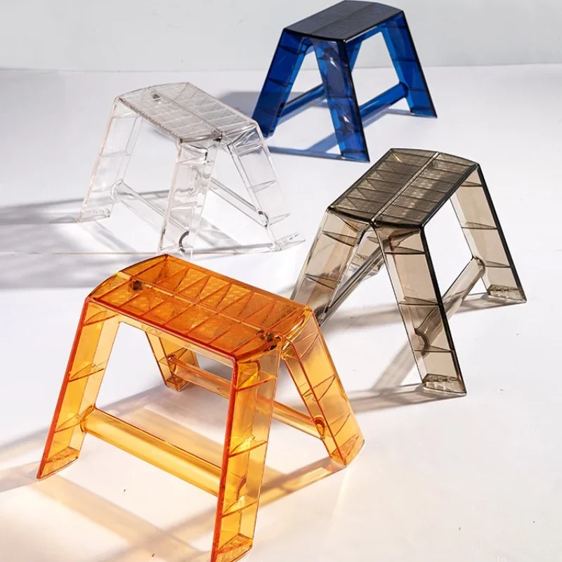 Acrylic-Ladder-Household-Transparent-Folding-Ladder-Thickened ...