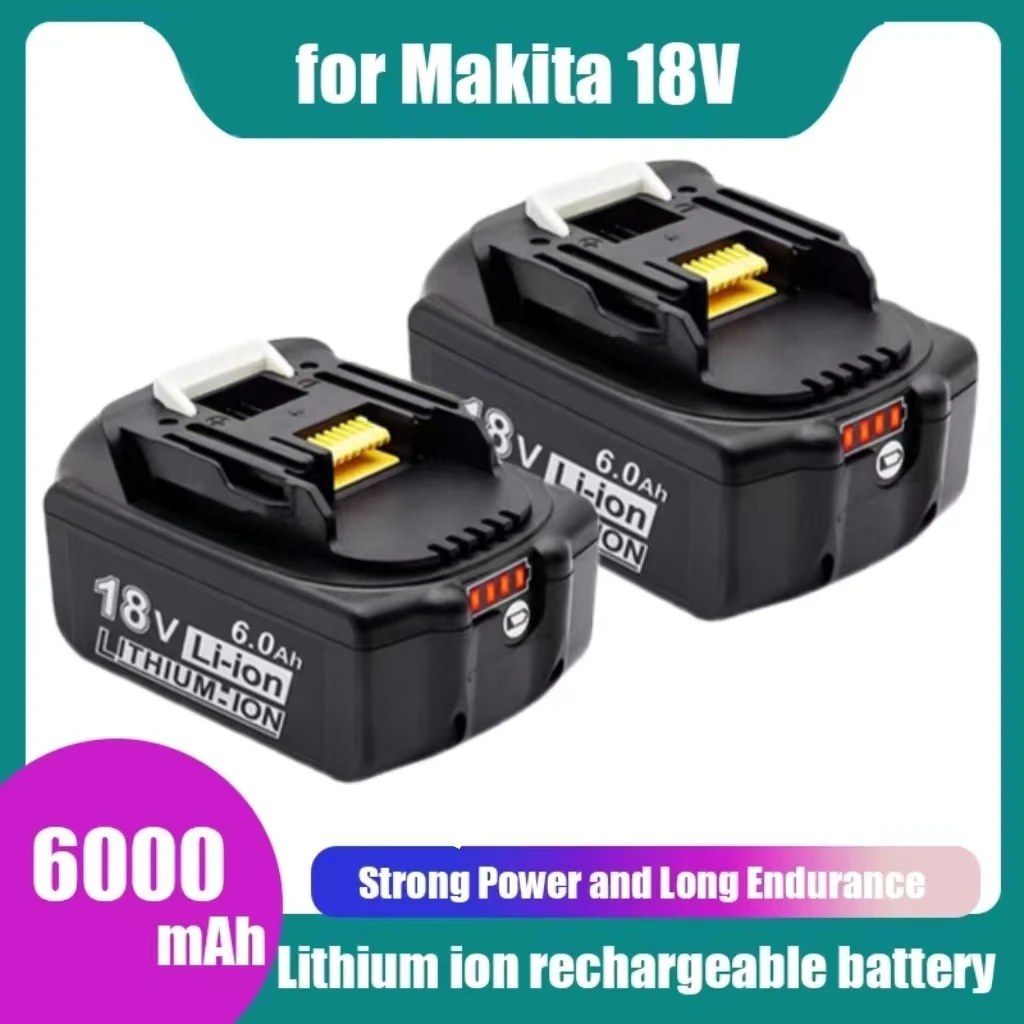 La última batería recargable BL1860 de iones de litio de 18V y 6000mAh es adecuada para la ...
