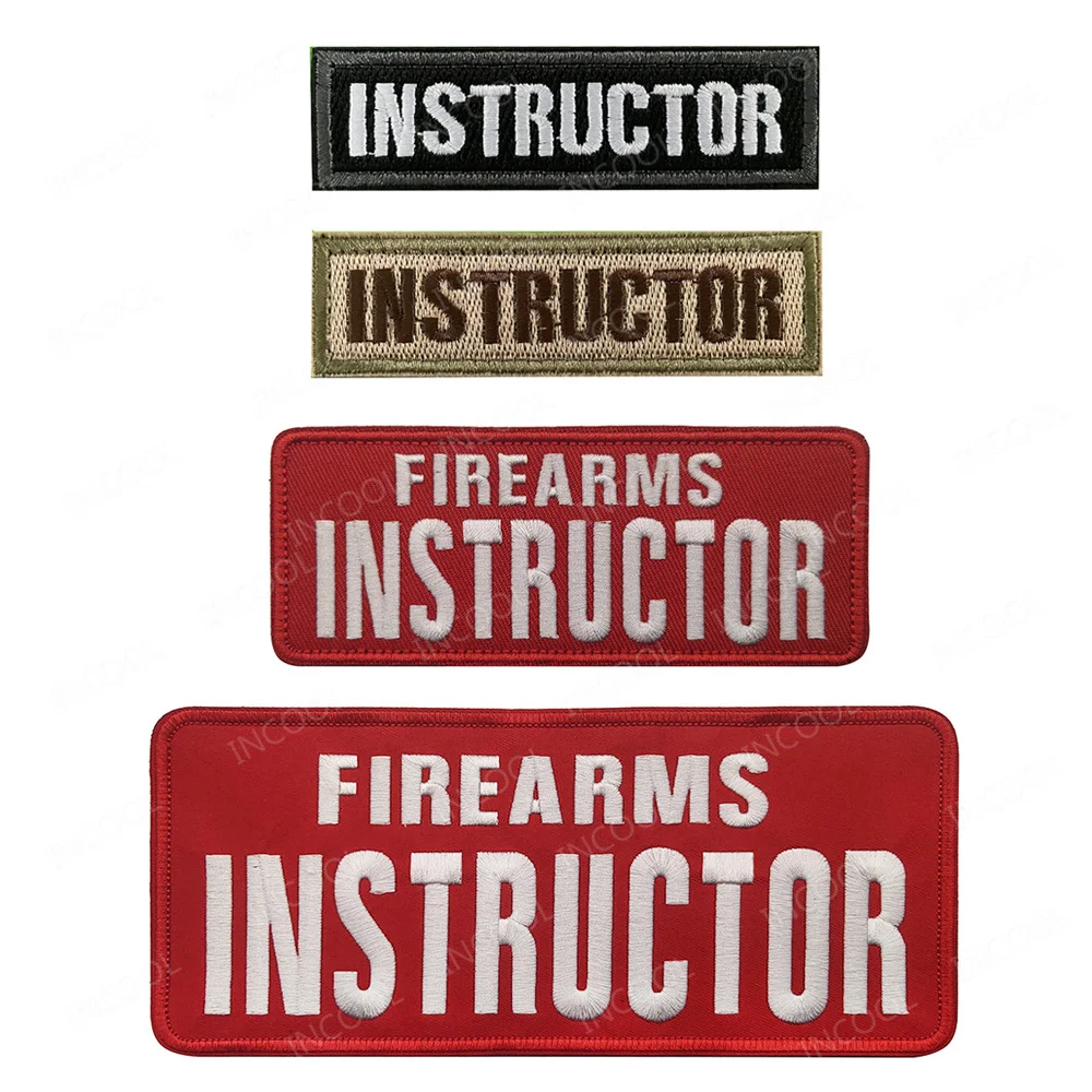 FIREARMS-INSTRUCTOR-Embroidered-Patches-Tactical-Military-Emblem ...