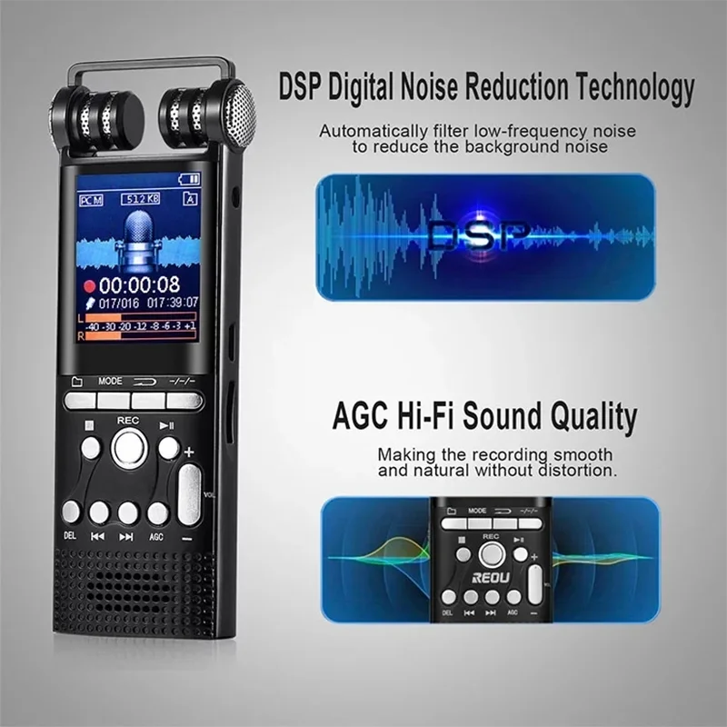 8GB-16GB-32GB-Professional-Voice-Activated-Digital-Audio-Recorder-Usb ...