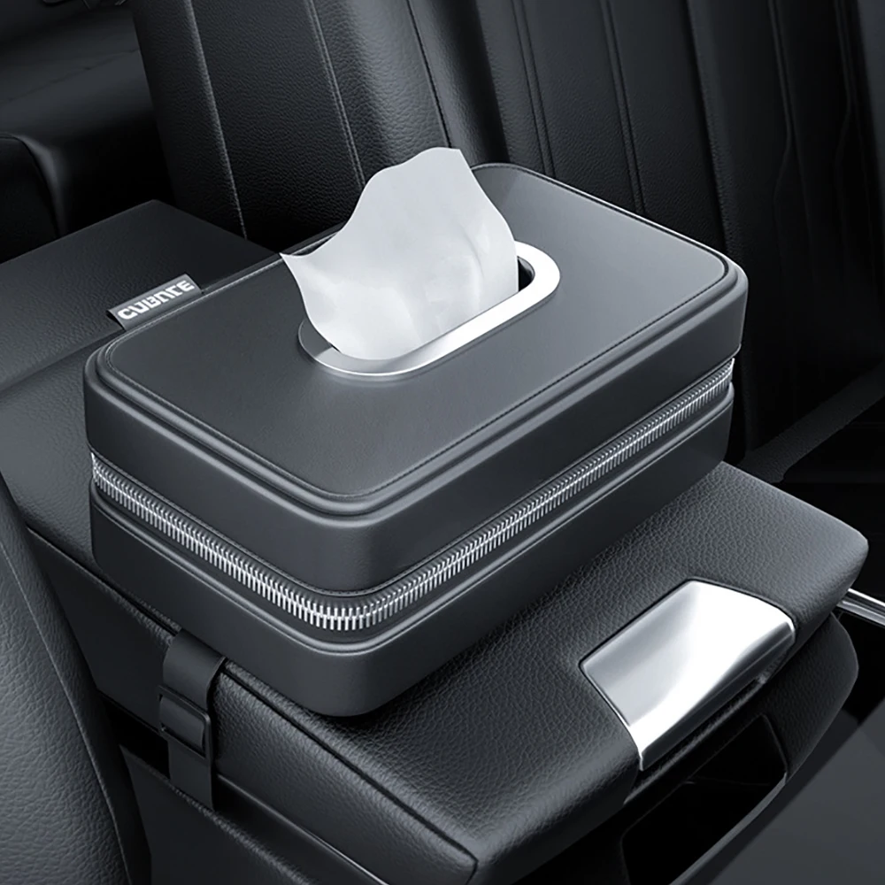 Car-Tissue-Holder-Backseat-Masks-Dispenser-Multifunctional-Belt-Leather ...