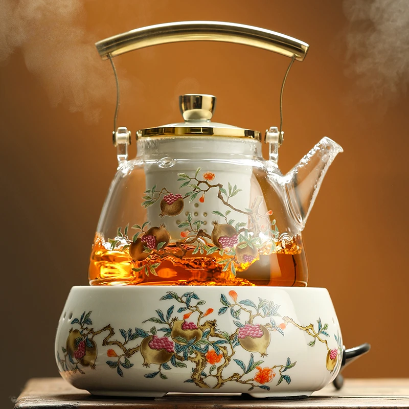 220V Electric Tea Stove with 1000ML Glass Tea Boiler for Home Use ...