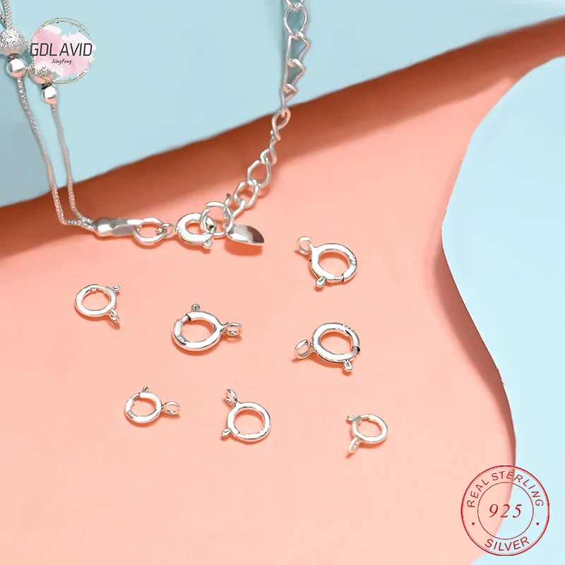 High-Quality-925-Sterling-Silver-Spring-Ring-Clasps-Hooks-925-Silver ...