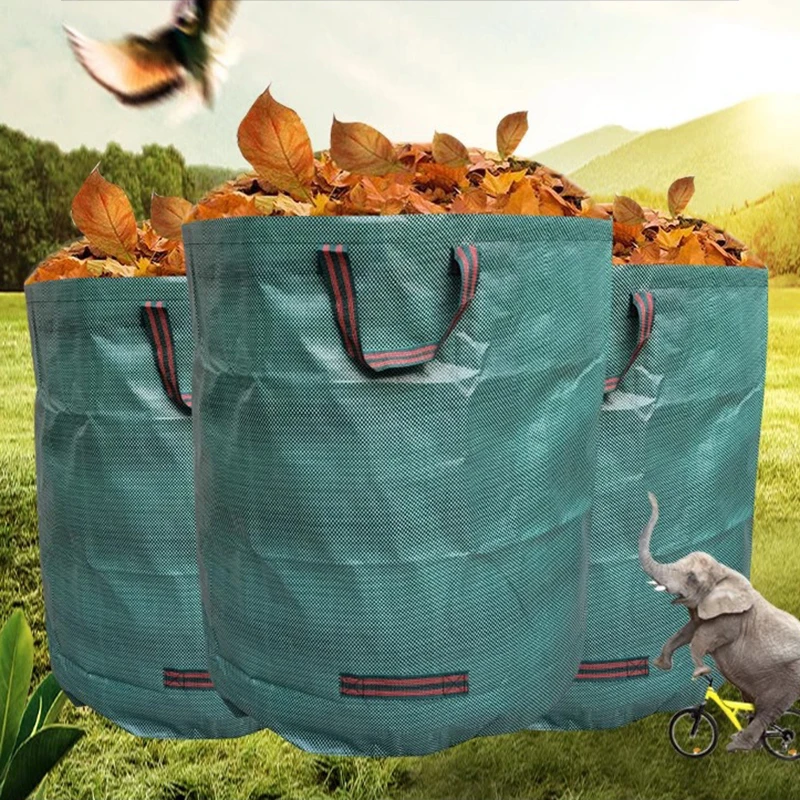 Large Capacity Garden Leaf Bag Branches and Fallen Leaves Collection ...