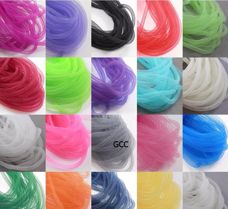 6mm-50-yards-color-Plain-Tubular-Crinoline-Tube-Crin-Horsehair-Trimming ...