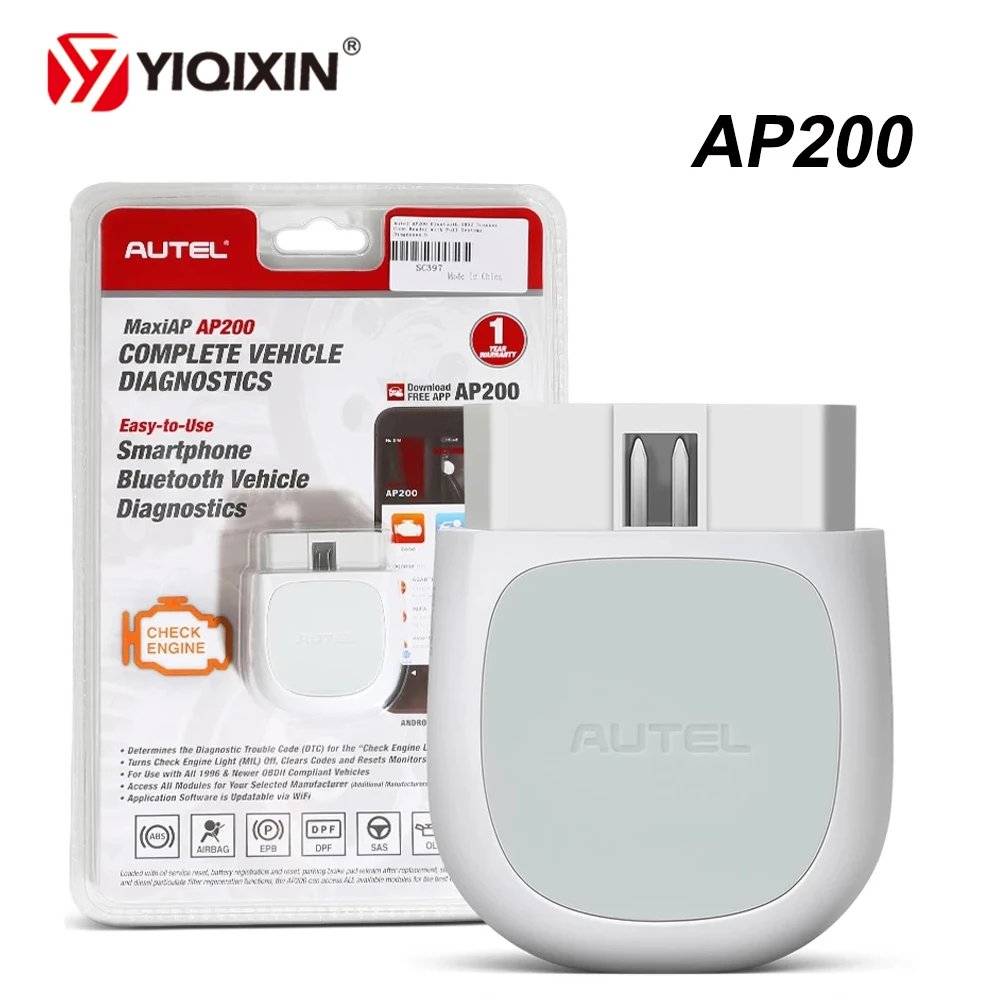 Autel AP200 MaxiAP AP200 Bluetooth sistema completo lettore di codici ...