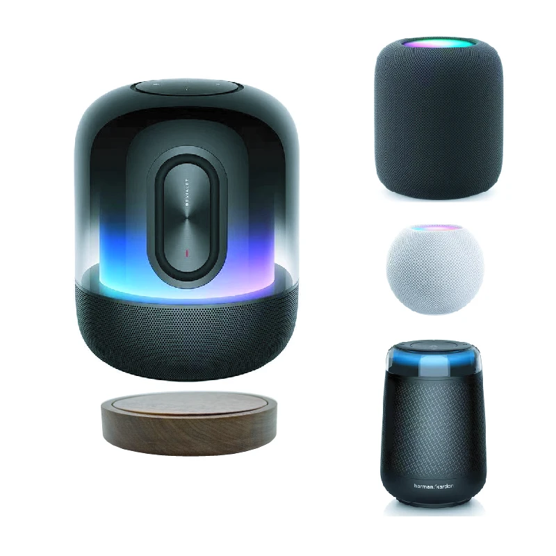 Speaker-Wood-Stand-base-for-Homepod-Mini-real-Wooden-Holder-Pads-Panel ...