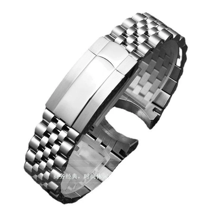 Pulseira-masculina-em-a-o-inoxid-vel-pulseira-de-luxo-para-Rolex-Oyster ...