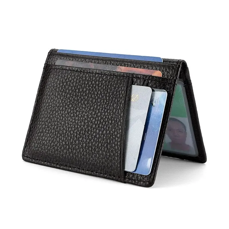 Ultra-thin-Leather-Car-License-Holder-Men-Clip-on-Leather-Driving ...