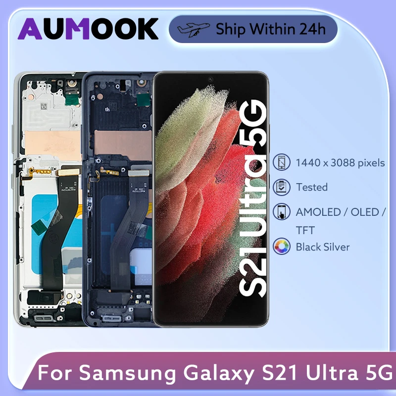 AMOLED LCD Display For Samsung Galaxy S21 Ultra 5G G998 LCD Touch ...