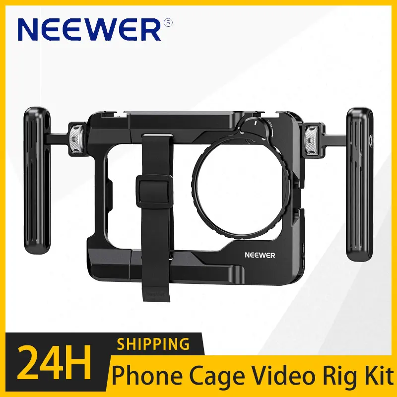 NEEWER-PA017-Universal-Phone-Cage-Video-Rig-Kit-with-Dual-Side-Handle ...