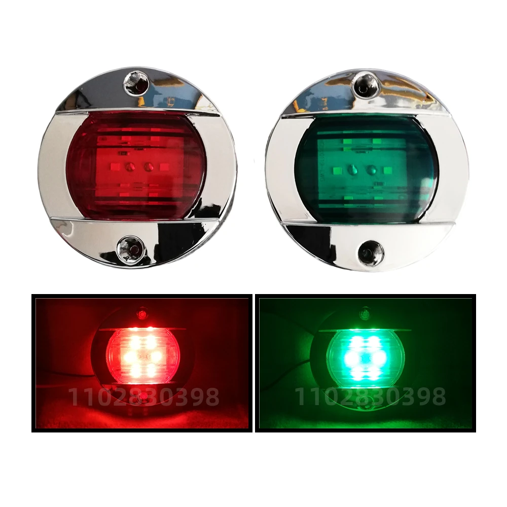 2Pcs-LED-Navigation-Lights-For-Boats-12V-Marine-Accessories-Boat-Side ...
