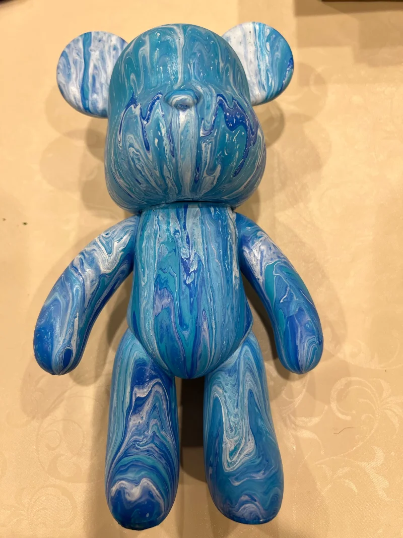 Escultura de oso fluido hecha a mano, oso violento, Popobe, molde ...