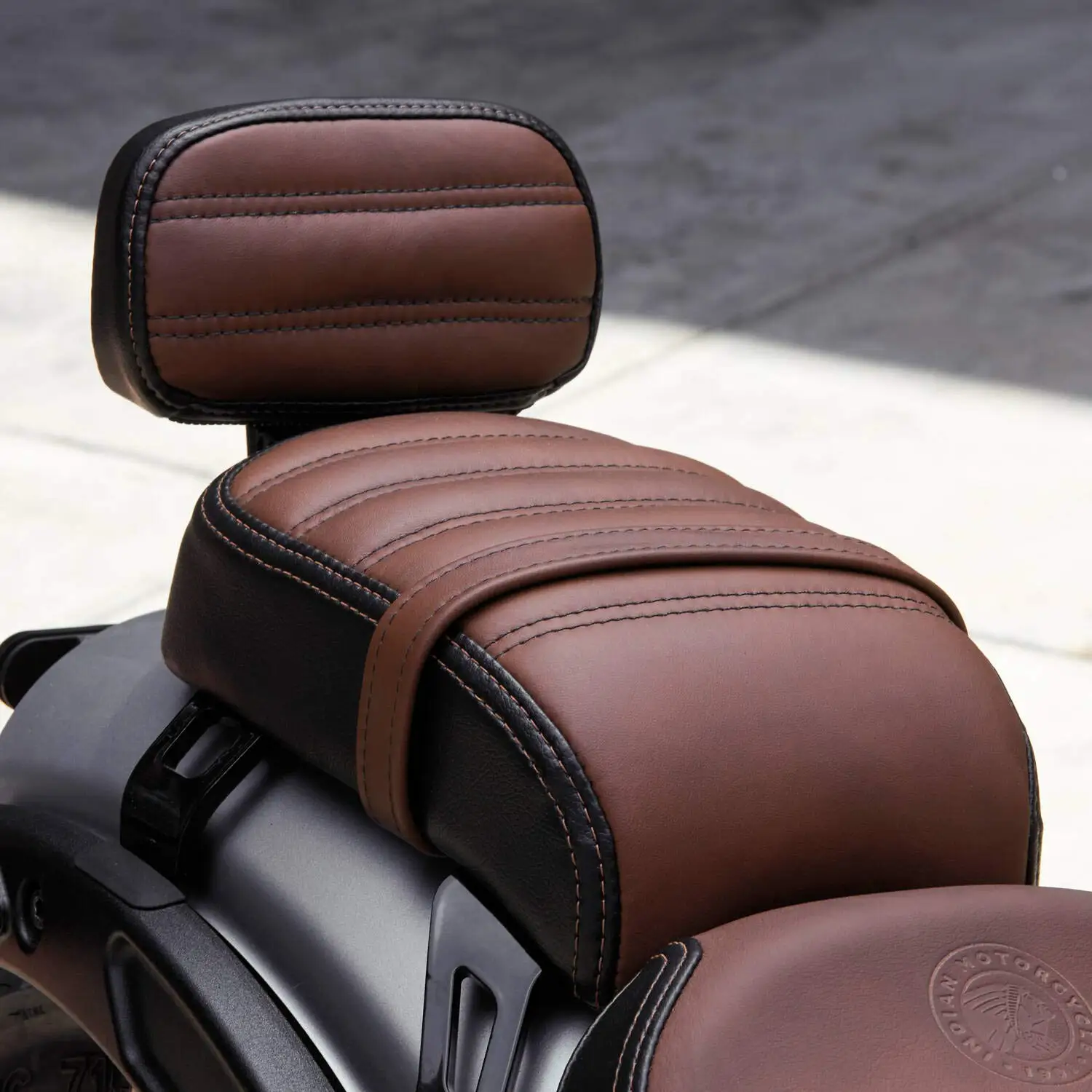 For Indian Scout Bobber Motorcycle Solo Seat Black Passenger Backrest ...