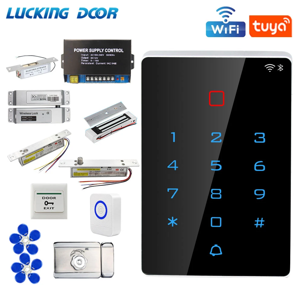 Wiegand Kit de Control de acceso RFID, 2,4G, Wifi, aplicación Tuya remota, 125khz ...