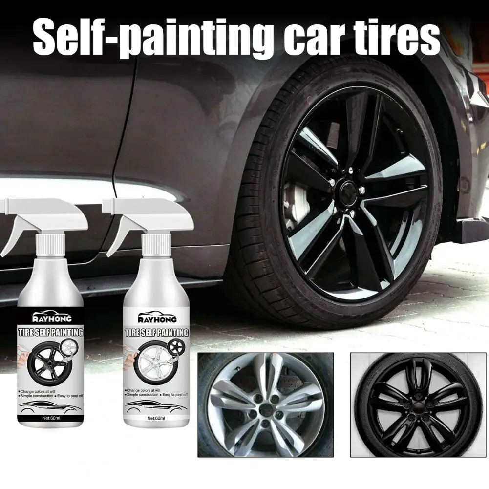 Black/Sliver Tire Self Painting Peelable Protection For Car Hub Rims ...