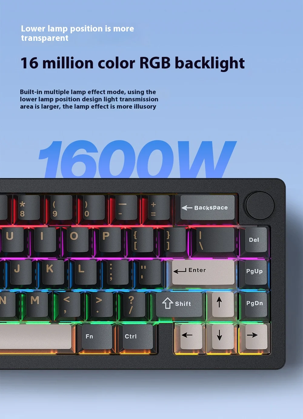 DARK ALIEN R65 Three Mode Hot-Swap Mechanical Keyboard | Unendingtech