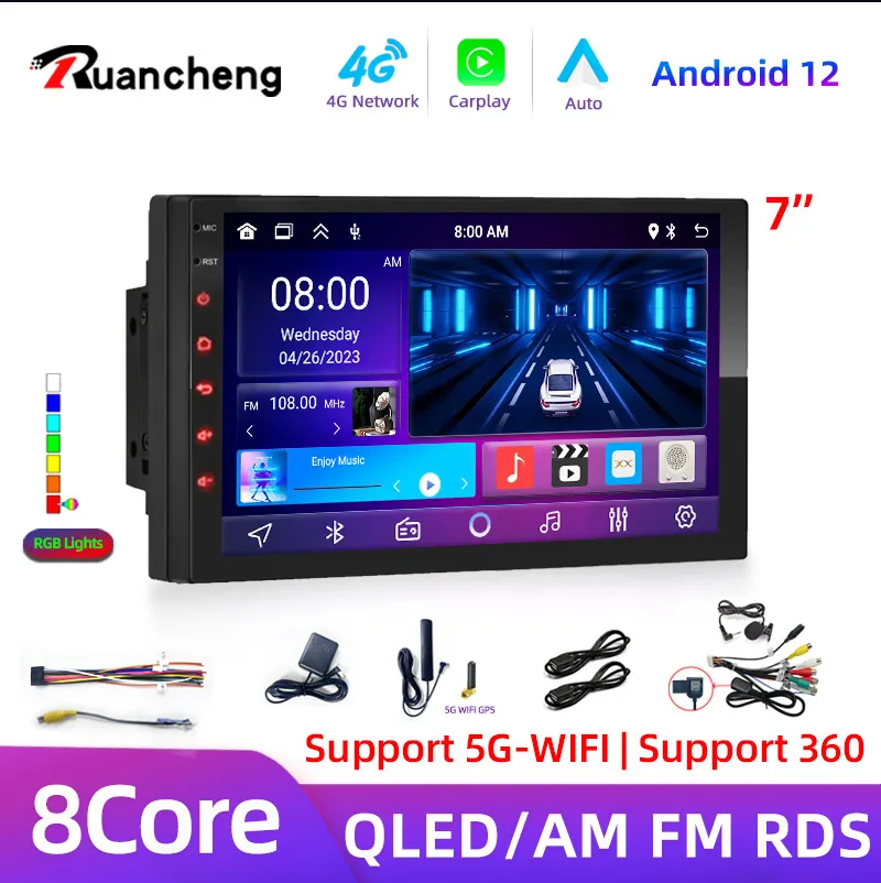 2 din Android 13 Car Radio Multimedia Player Universal 7" Carplay ...