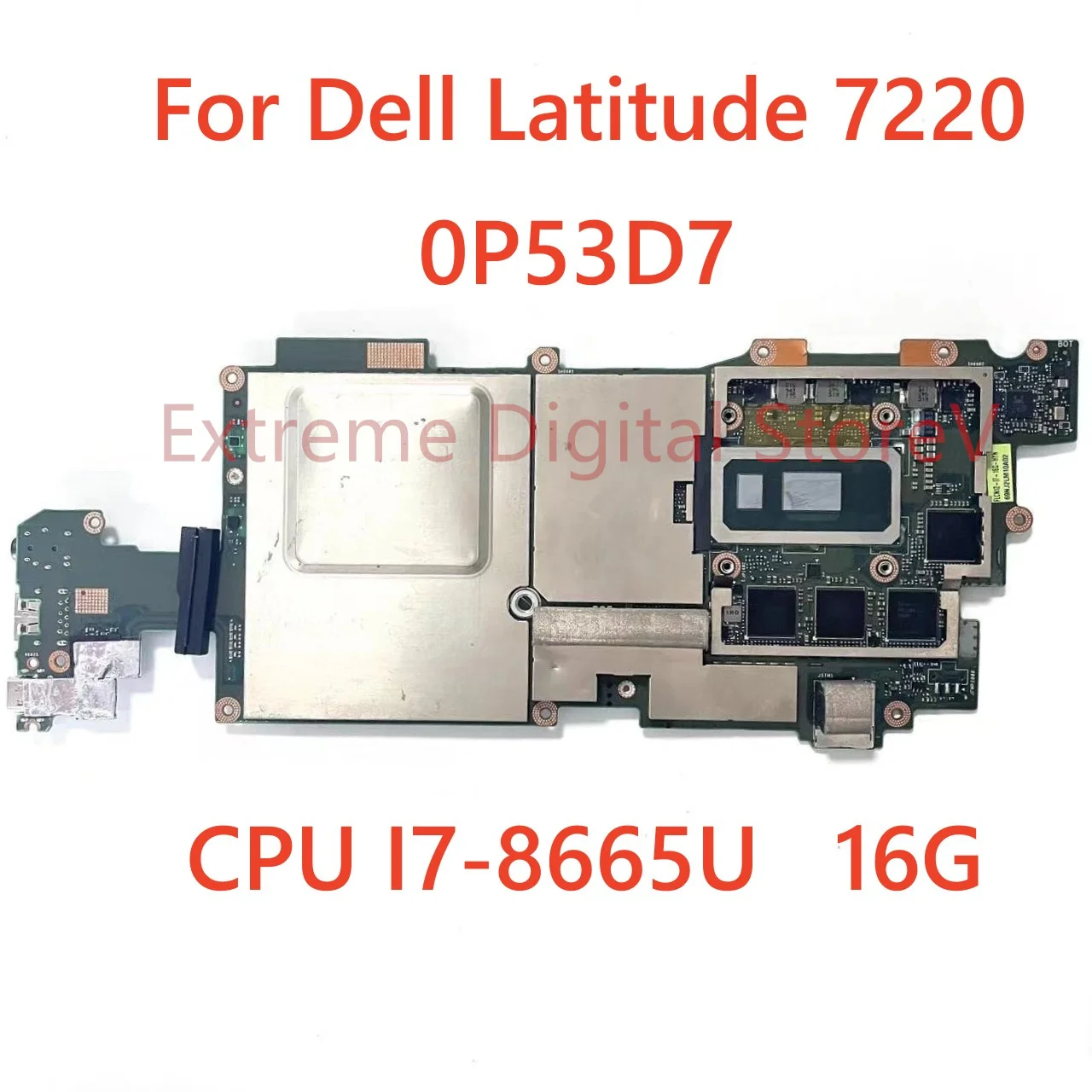 For-Dell-Latitude-7220-Laptop-Motherboard-CN-0P53D7-C0RE-FT-With-CPU-I5 ...