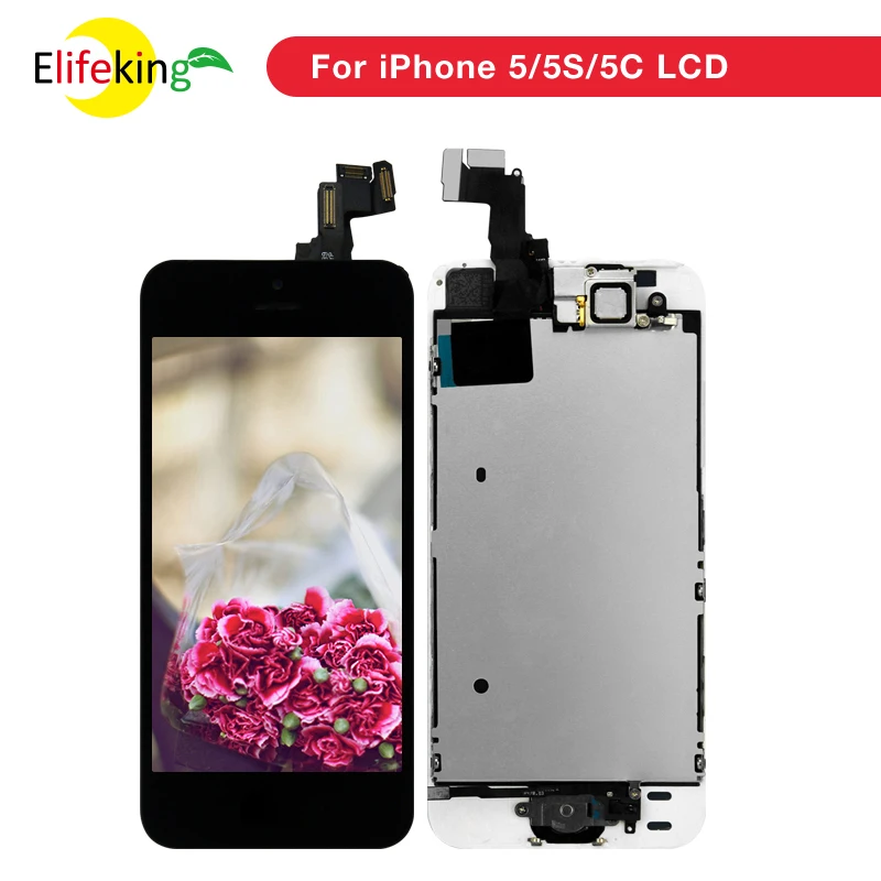 5pcs/lot Full Lcd Assembly For Iphone 5 5s 5c Display Screen Touch ...