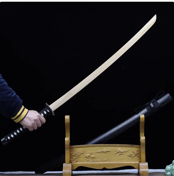 Quality Japanese Samurai Katana Juhe Sword Log Bamboo Blade Physical ...