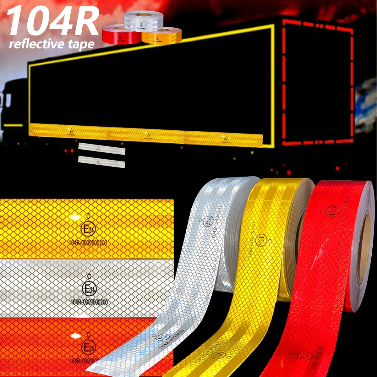 Reflective safety tape High Intensity Reflective Safety Mark Self ...