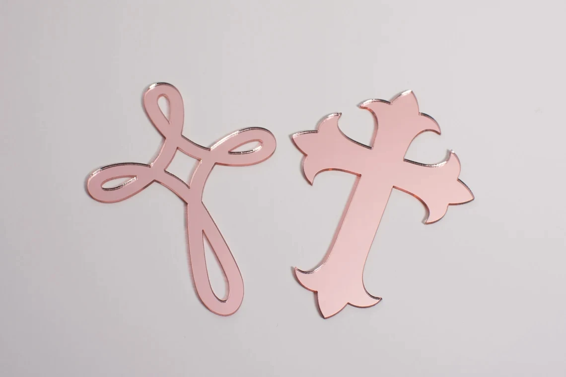 Baptism Cross Clip Art Silver