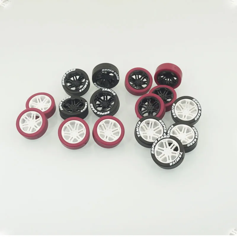 project-D-mini-4wd-racing-car-carbon-wheels-maroon-super-hard-tyres ...