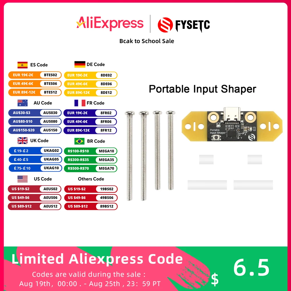 FYSETC-Portable-Input-Shaper-with-RP2040-ADXL345-Board-Upgraded-3D ...