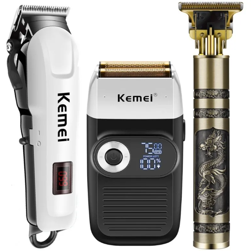 Professional-Barber-Hair-Clipper-Trimmer-Rechargeable-Electric-Hair ...