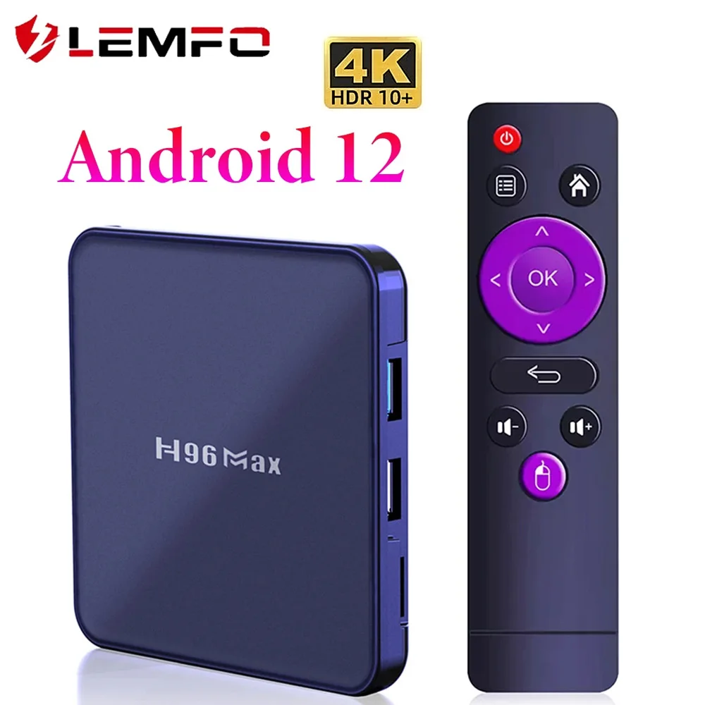LEMFO Smart Android 12 TV Box iptv españa Dispositivo de TV inteligente ...